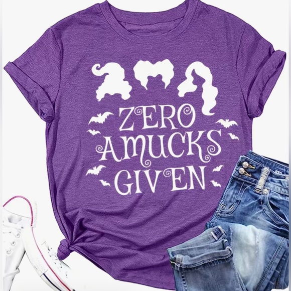 Tops | Hocus Pocus Zero Amucks Given Tee | Poshmark